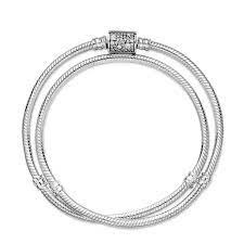 Pandora 599544C01 D17- Çift Yılanlı Zincir Sterlıng Gümüş Bilezik ...