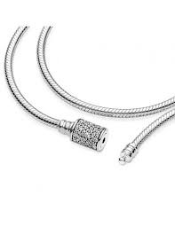 Pandora 599544C01 D17- Çift Yılanlı Zincir Sterlıng Gümüş Bilezik ...